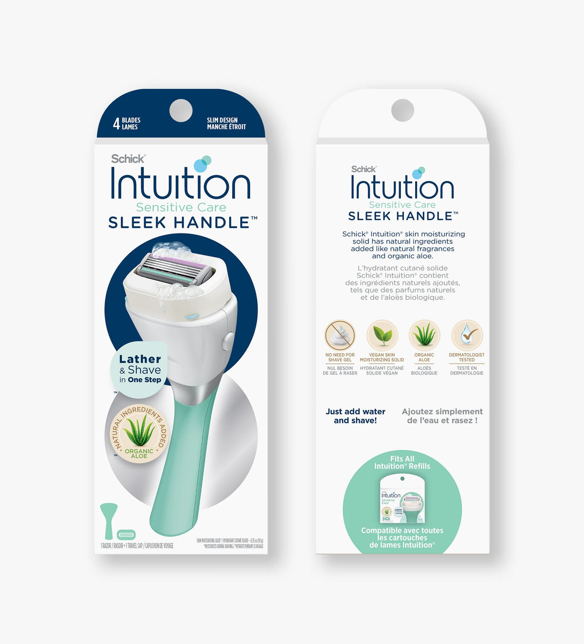 Intuition® Sensitive Care® Sleek-Handle Razor – Schick US