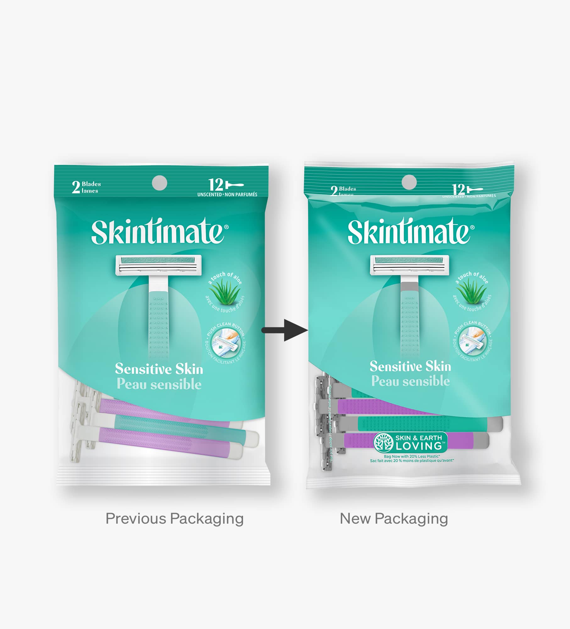 Skintimate® Sensitive Twin Blade Disposable Razor – Schick US